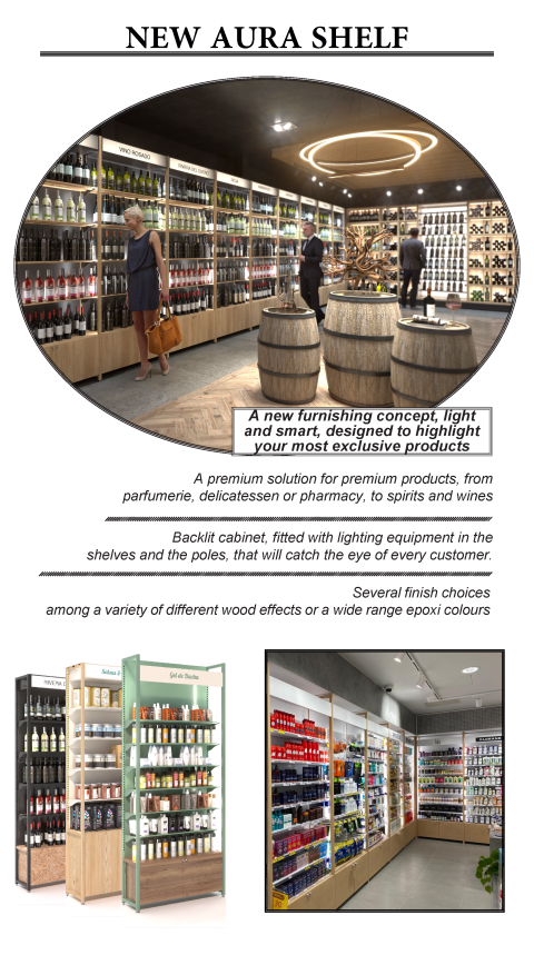 New AURA Shelf - Kider Store Solutions